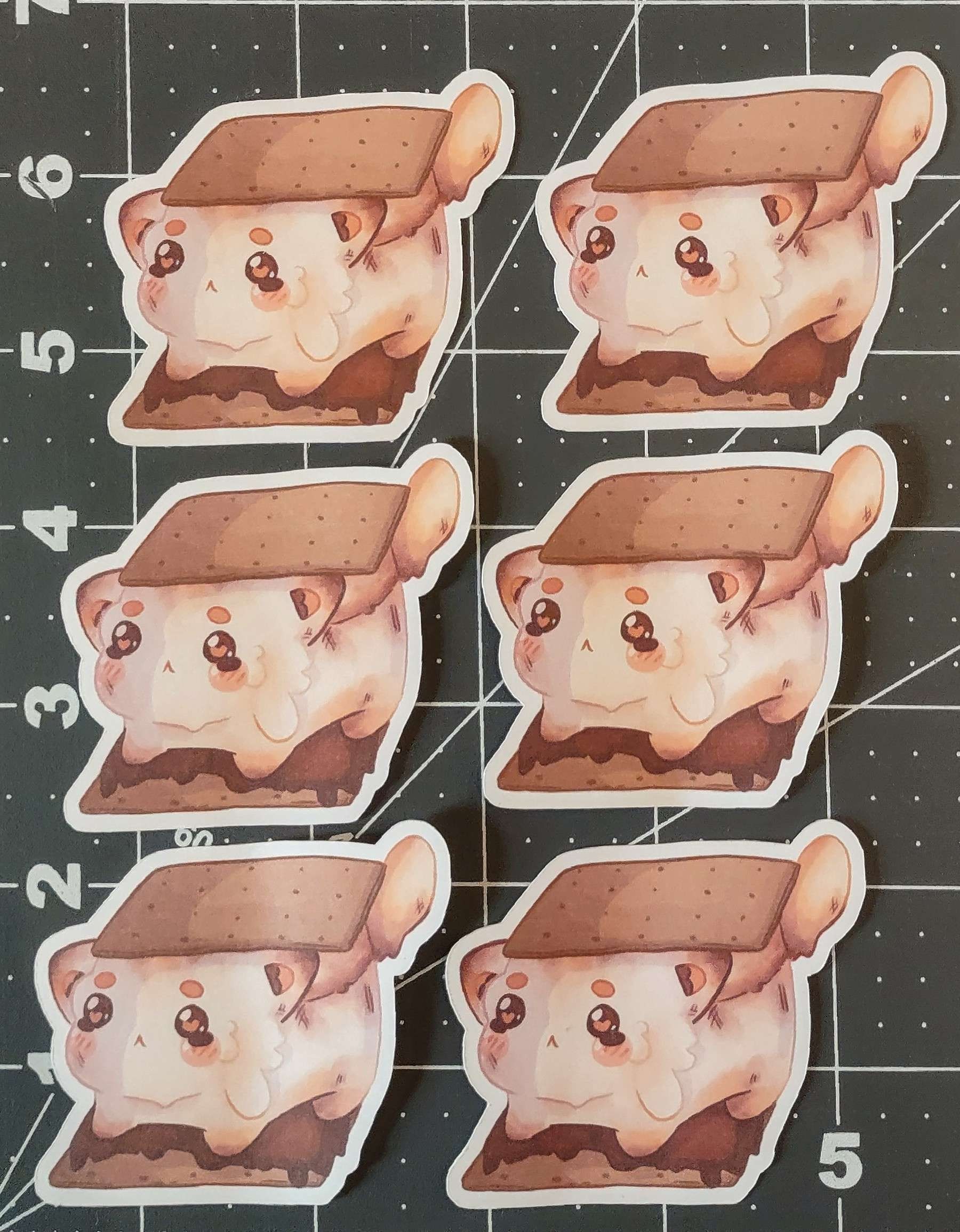 Smores Cats • Cute Food Animals Glossy or Matte Sticker • Die Cut - Etsy