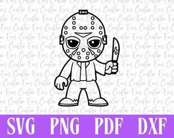 Jason Outline Svg - Etsy