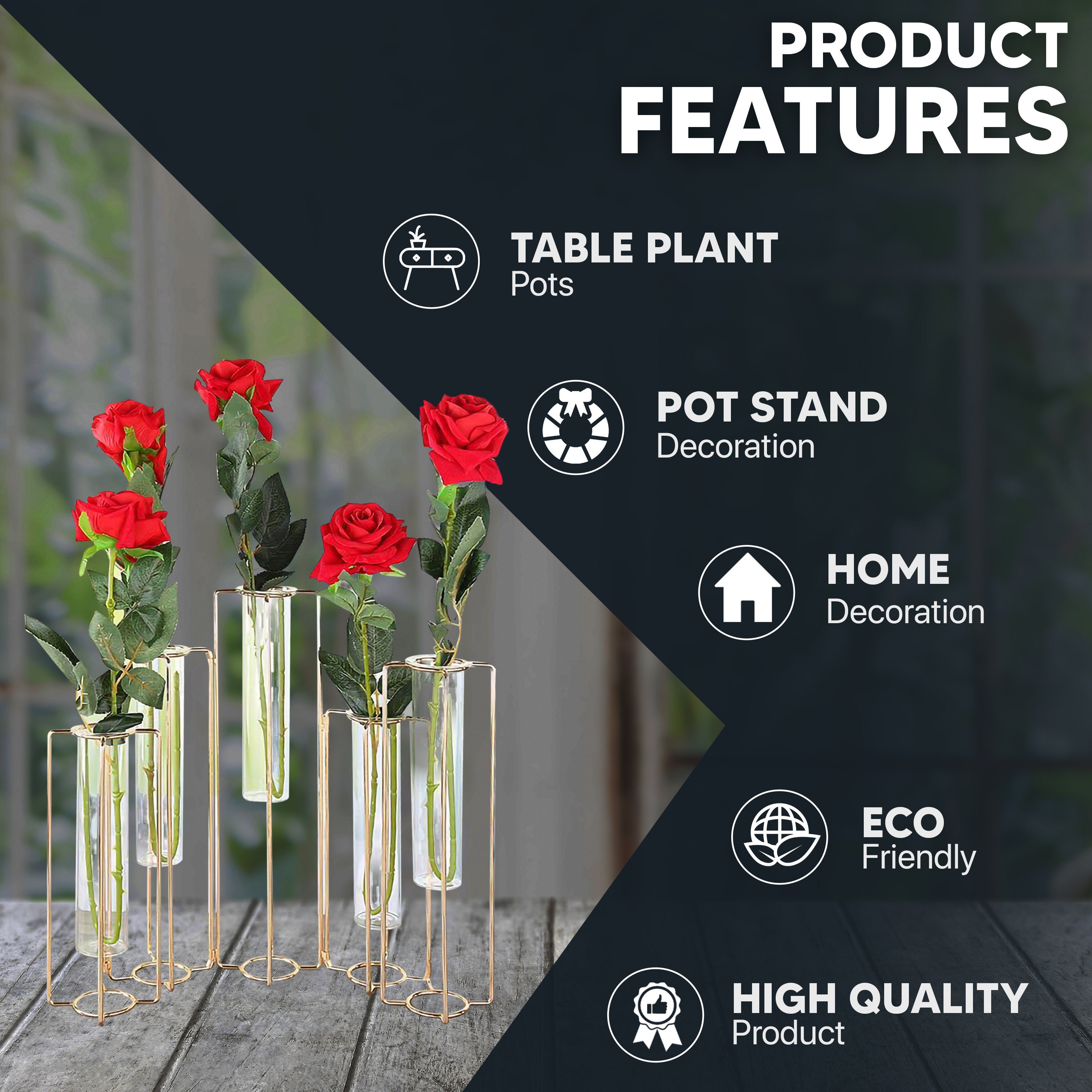 LORIINI Rose Gold Color Flower Pot and Plant Pot Holder - Etsy