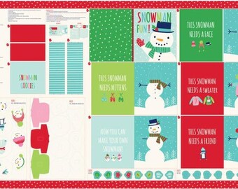 Moda Snowman Panel - Etsy
