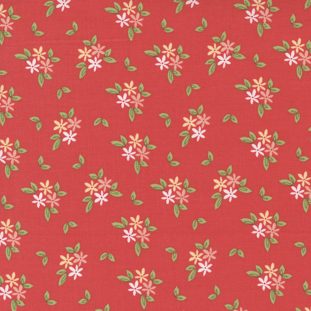 Emma by Sherri & Chelsi for Moda Fabrics 37632-13 Geranium - Etsy