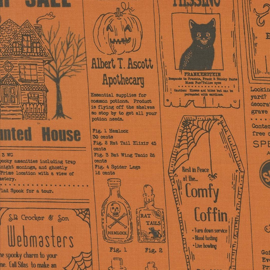 Home Sweet Haunt by Stacey Iest Hsu for Moda Fabrics, Item Number 20910 ...