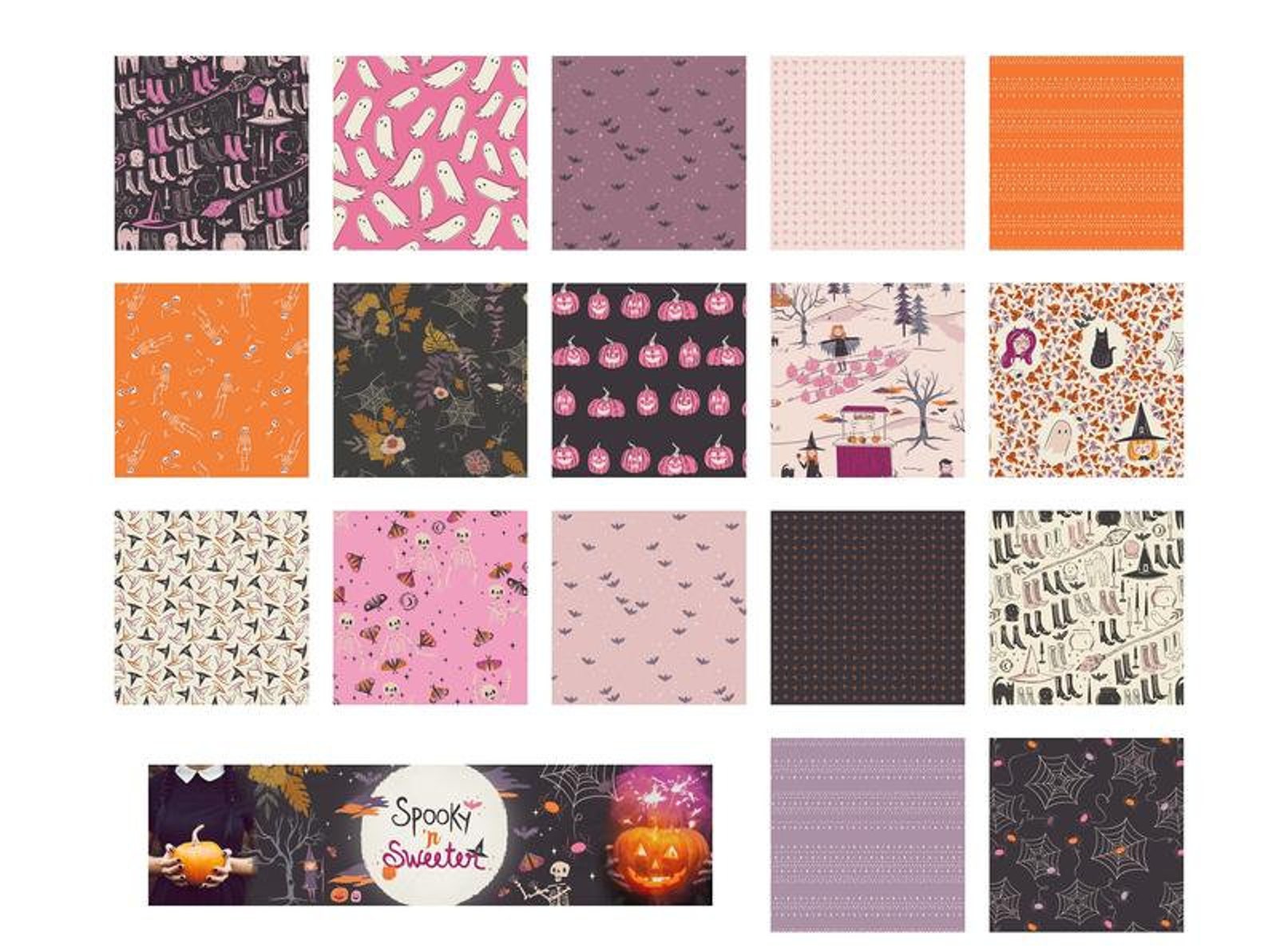 Spooky N Sweeter by Art Gallery Fabrics. Item FQW-SNS Fat Quarter ...