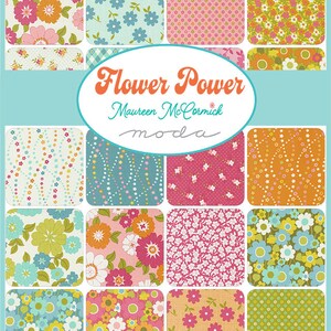 Flower Power by Maureen Mccormick for Moda Fabrics 33710-11 Cloud - Etsy