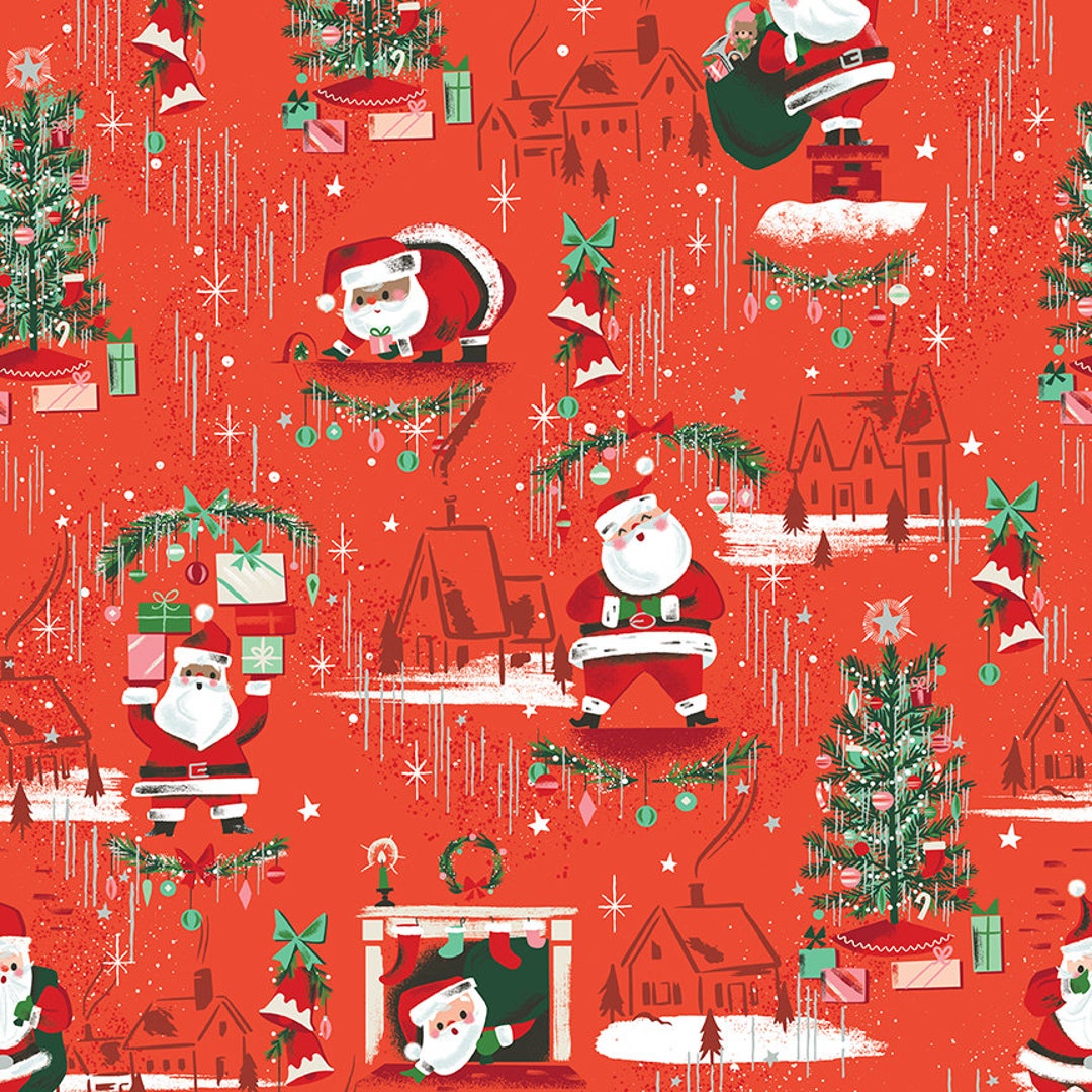 Twas by Jill Howarth for Riley Blake Designs SC13460 Red - Etsy