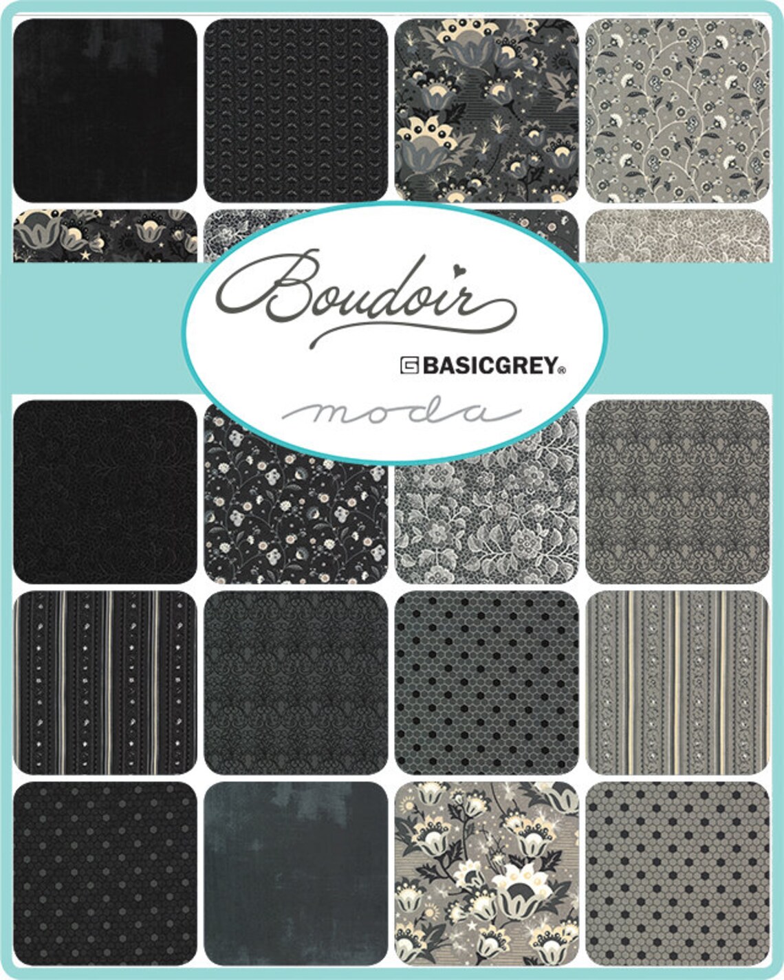 Boudoir Grunge by Basic Grey for Moda Fabrics 30150-557 Pale - Etsy