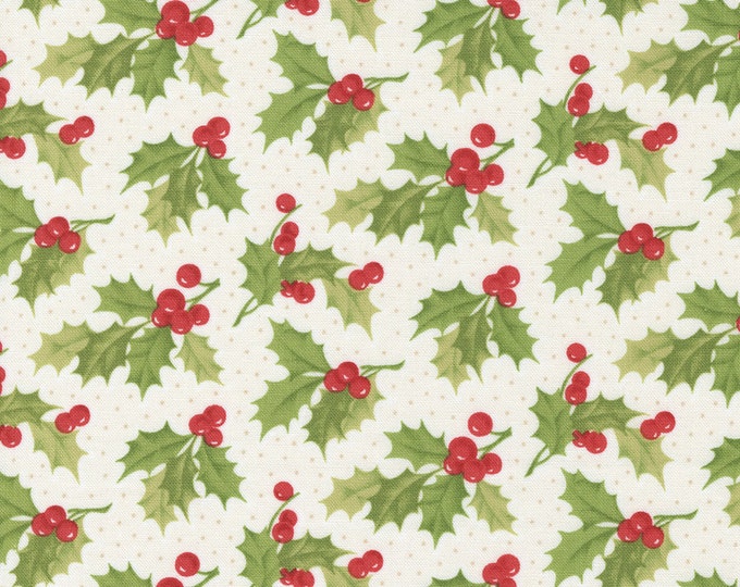 Christmas Stitched by Fig Tree & Co for Moda Fabrics 20442-11 Snow ...