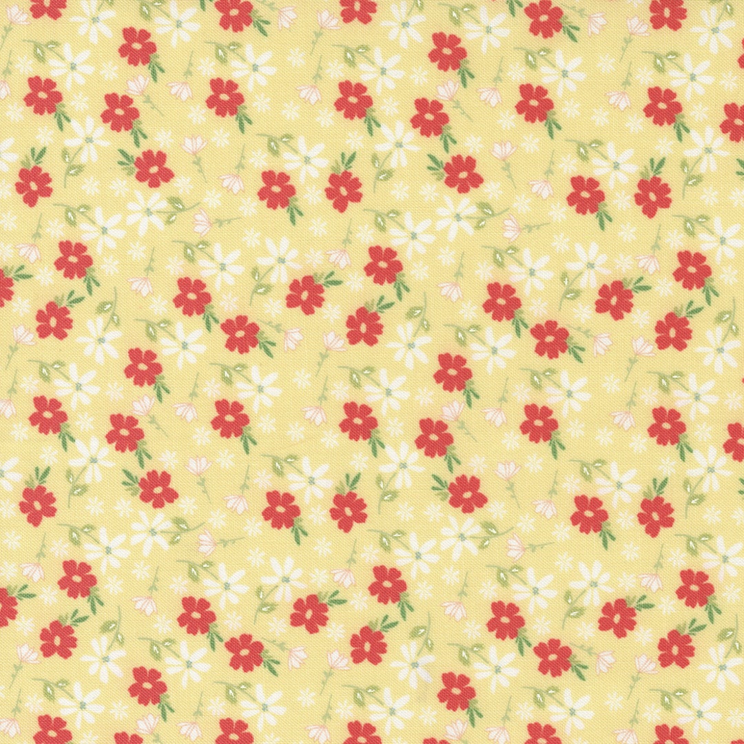 Emma by Sherri & Chelsi for Moda Fabrics 37631-14 Sunny Yellow - Etsy