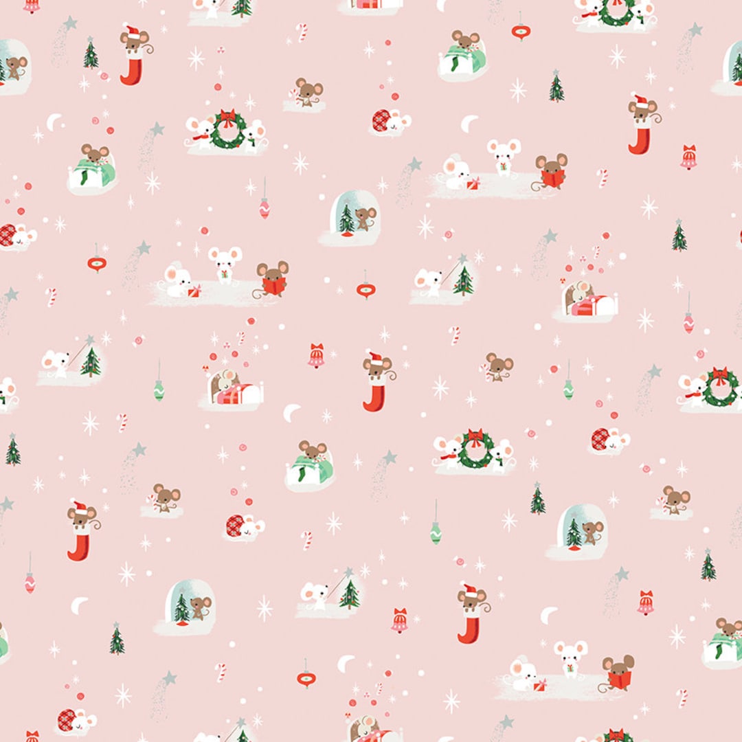 Twas by Jill Howarth for Riley Blake Designs SC13464 Coral - Etsy