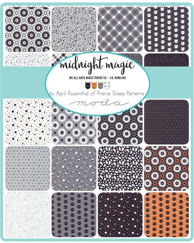 Midnight Magic by April Rosenthal for Moda. Item Number 24082-13 Mist ...