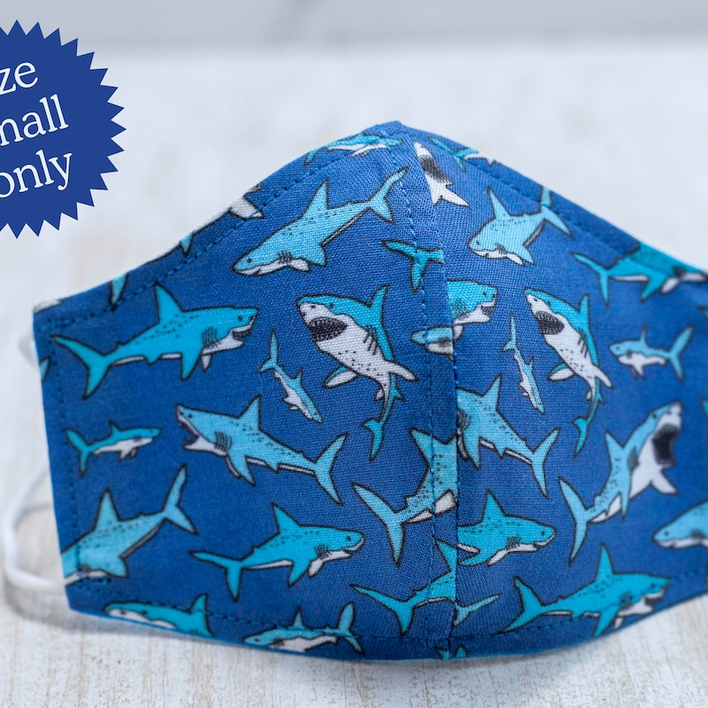 Shark Face Mask - Etsy