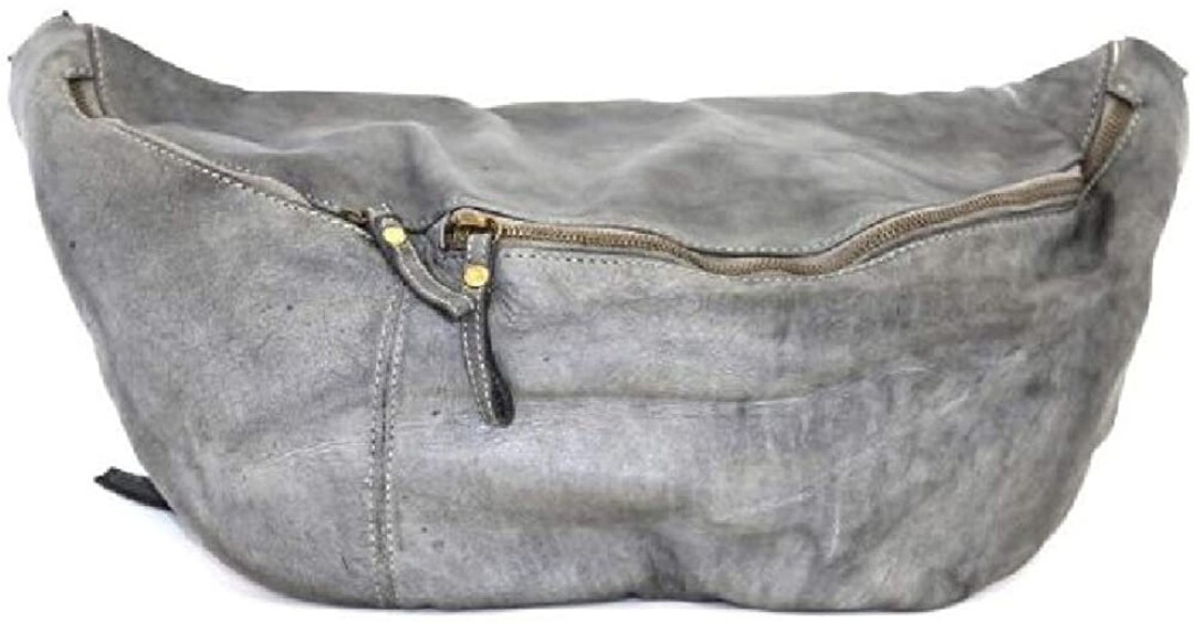 BZNA Bag Luigi Gray Italy Designer Belt Bag Fanny Bag Shoulder Bag ...