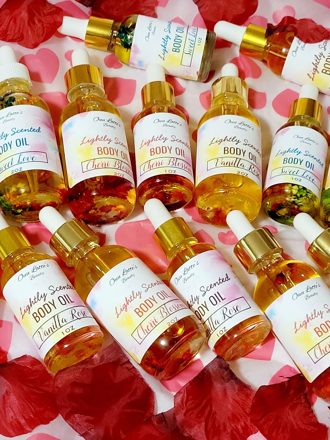Lightly Scented Body Oils & Bath Bombs: Floral Scents - Etsy