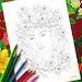 Hanami, PDF Coloring Page, Instant Download Printable File for Adults ...