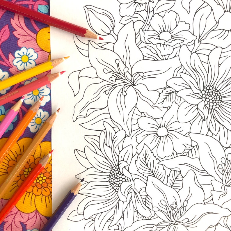 Joyful, PDF Coloring Page, Instant Download Printable File for Adults ...