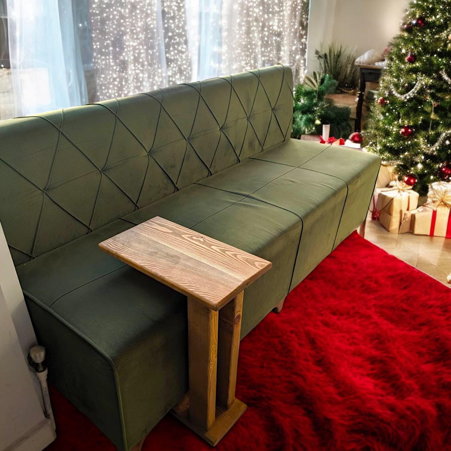 Wooden C Coffee Table for Sofa, Armchair Table, Wooden End Table, Sofa ...