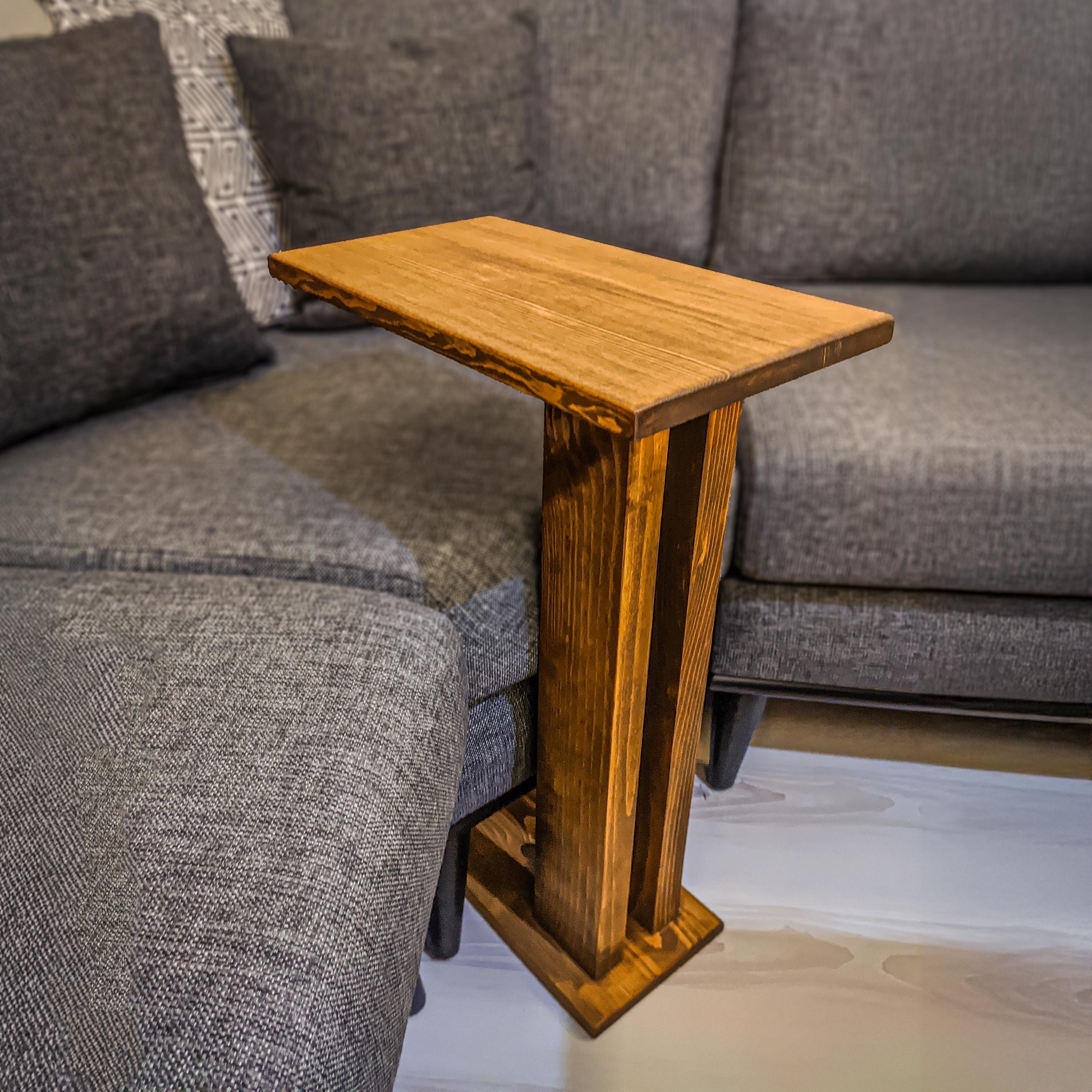 Wooden C Coffee Table for Sofa, Armchair Table, Wooden End Table, Sofa ...