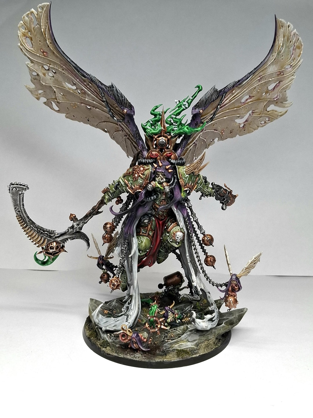 Warhammer 40k Mortarion, Daemon Primarch of Nurgle. Painted Model - Etsy