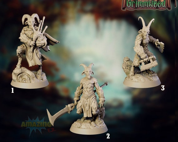 Satyrs Paladin Faun Fey Fighter Druid Bard Ranger Fighter | Etsy