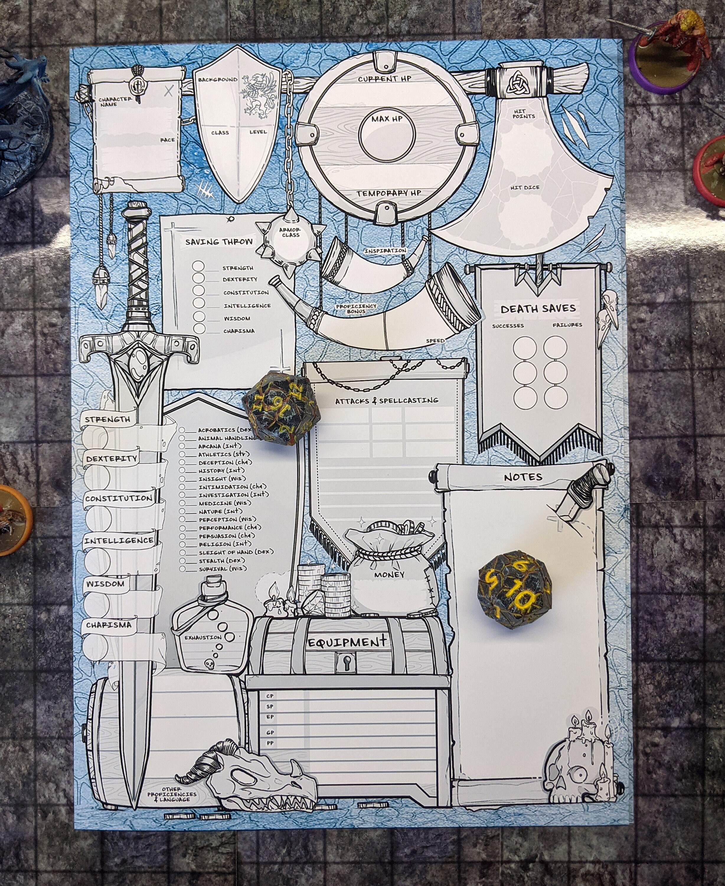 Dnd 5E Fighter Character Sheet Dnd 5E Fighter Character Sheet