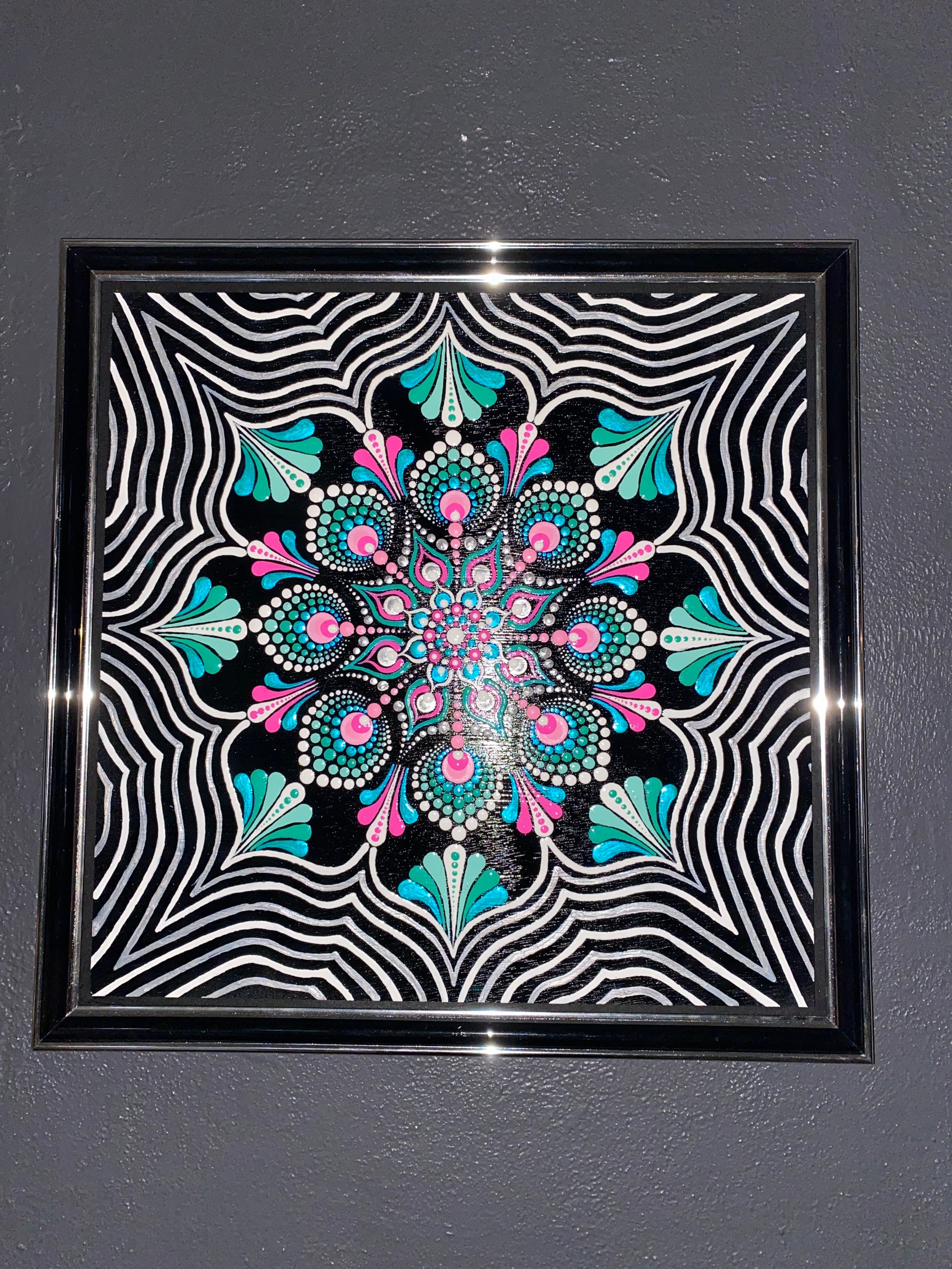 Hand Painted Mandala - Etsy