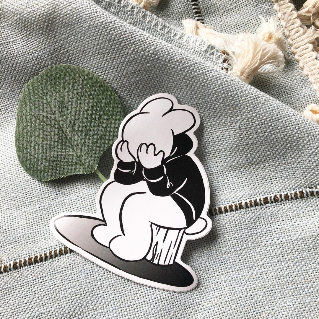 Sad Bunny Matte Vinyl Sticker - Etsy