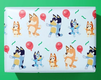 Bluey Gift Wrapping - Etsy