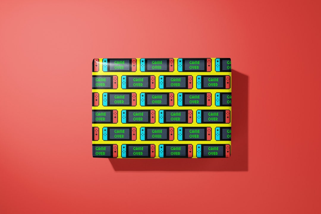 Nintendo Switch Style Wrapping Paper Retro Printed to Order - Etsy