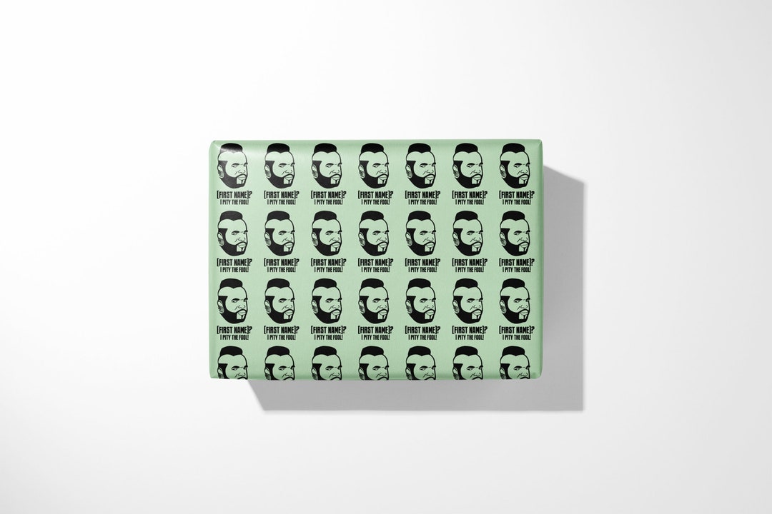 Personalised Mr T Wrapping Paper - Hand Illustrated - Etsy