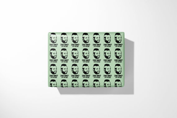 Personalised Mr T Wrapping Paper Hand Illustrated - Etsy