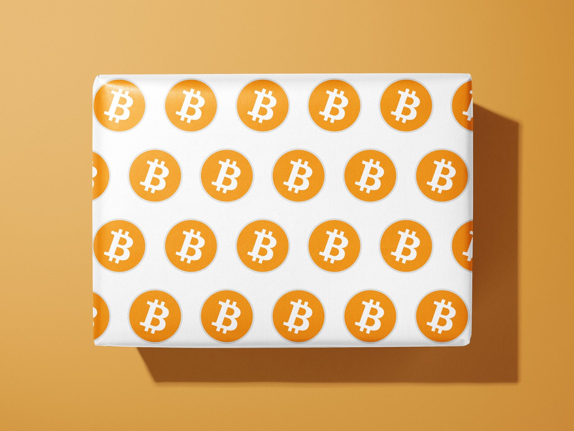 Bitcoin Wrapping Paper Crypto Gift Wrap Bitcoin Gift | Etsy