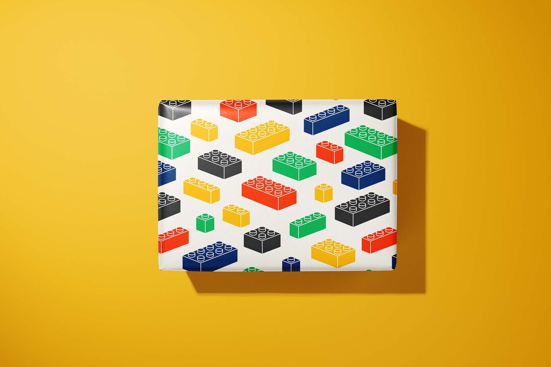 LEGO Brick Style Wrapping Paper - One Direction - Hand Made - Etsy
