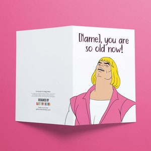 He-man Meme Card Personalised - Hand Illustrated - Recycled Materials ...