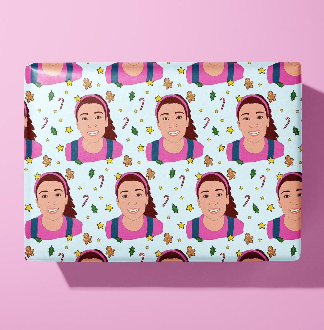 Ms Rachel Christmas Wrapping Paper - Hand Made - Etsy