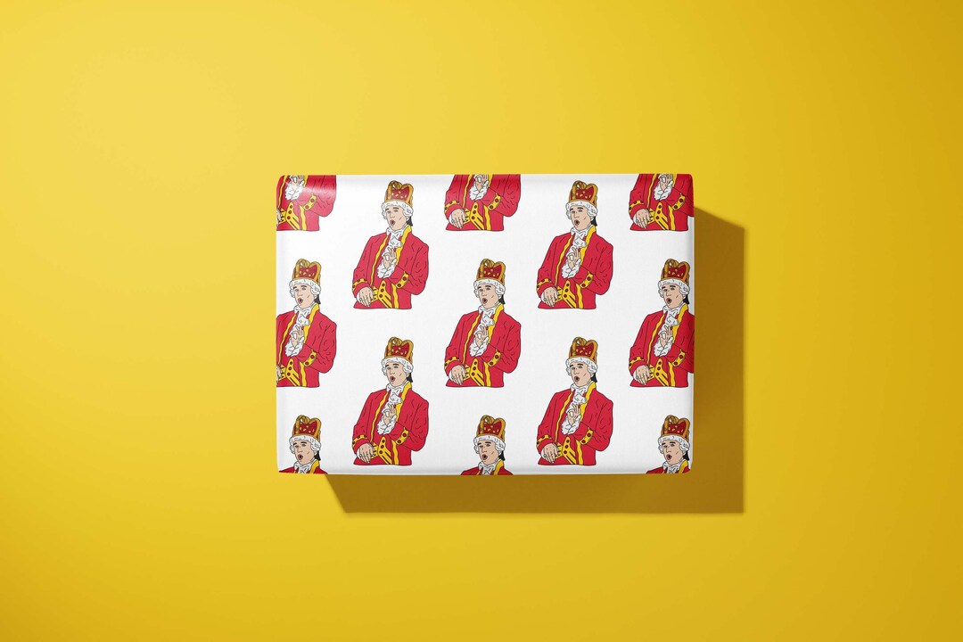 Hamilton Wrapping Paper / Gift Wrap - Hand Illustrated - King George - Etsy