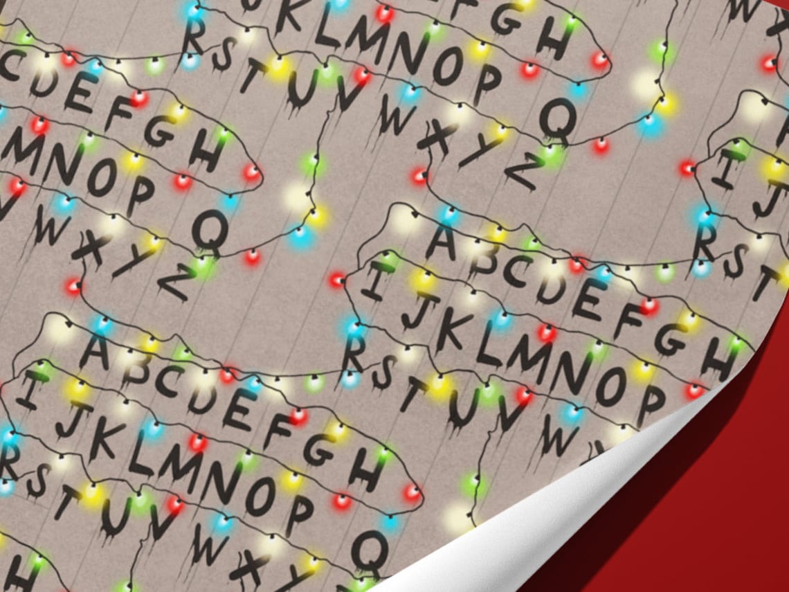 Stranger Things Inspired Wrapping Paper Gift Wrap Hand - Etsy
