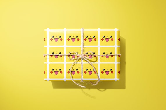 Pokemon Wrapping Paper Pikachu Gift Wrap Hand Made - Etsy