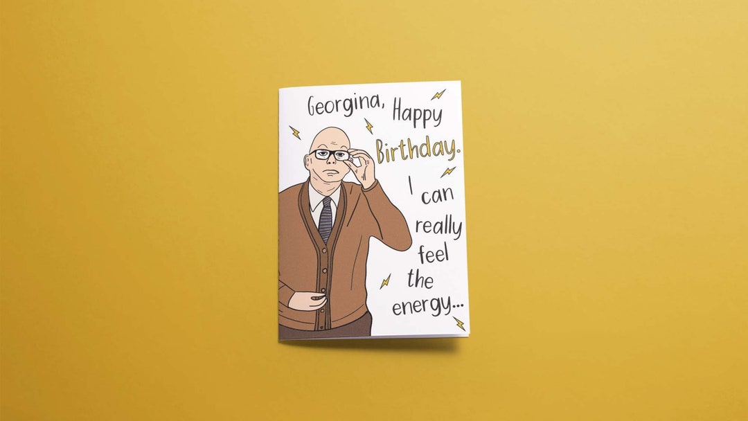 Colin Robinson Birthday Card Personalised - Hand Illustrated - Recycled ...