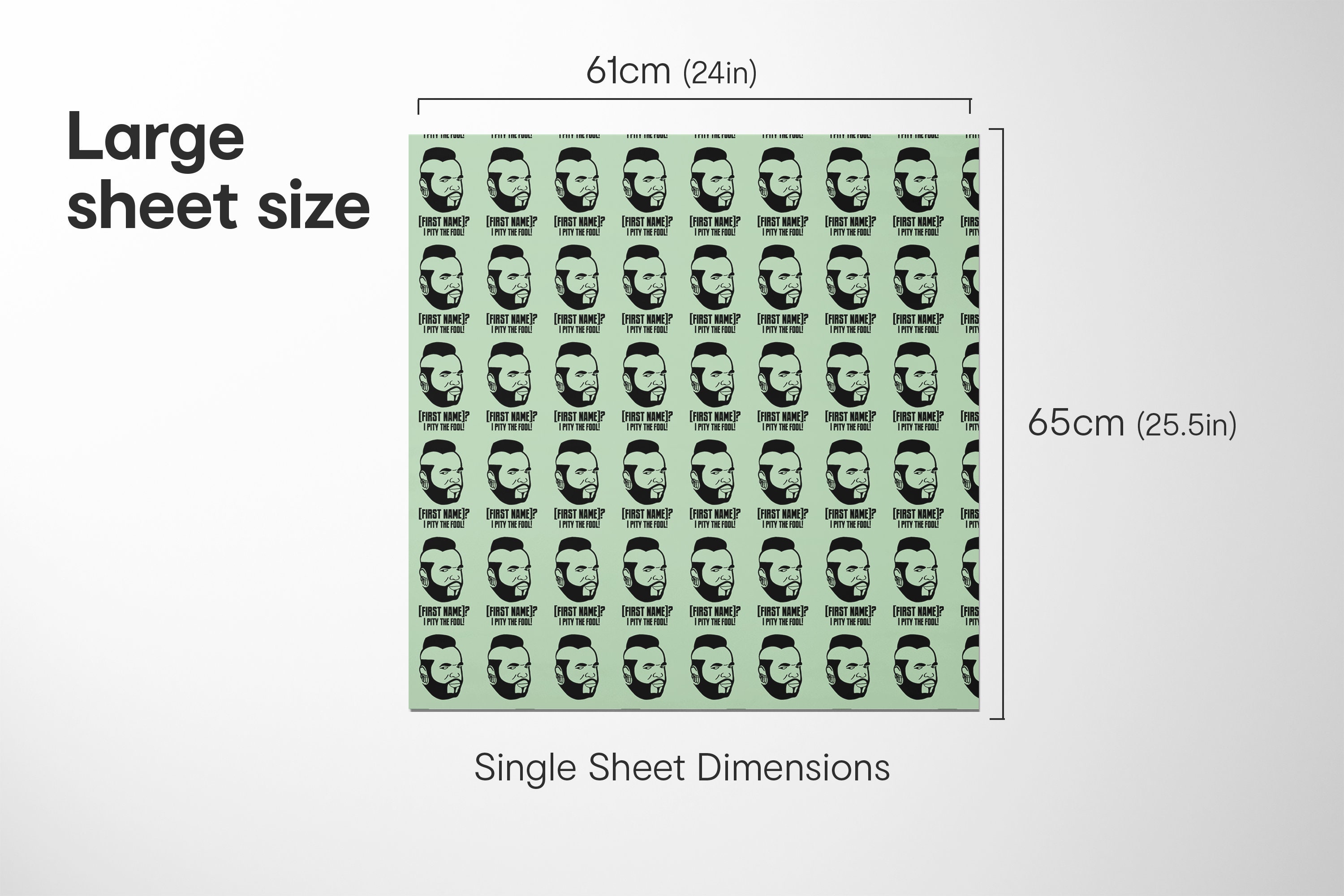 Personalised Mr T Wrapping Paper Hand Illustrated Paper Paper & Party ...