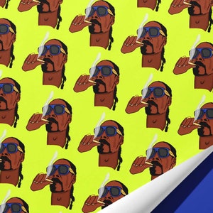 Snoop Dogg Wrapping Paper Gift Wrap Hand Illustrated - Etsy