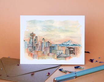 Seattle Greeting Cards - Etsy