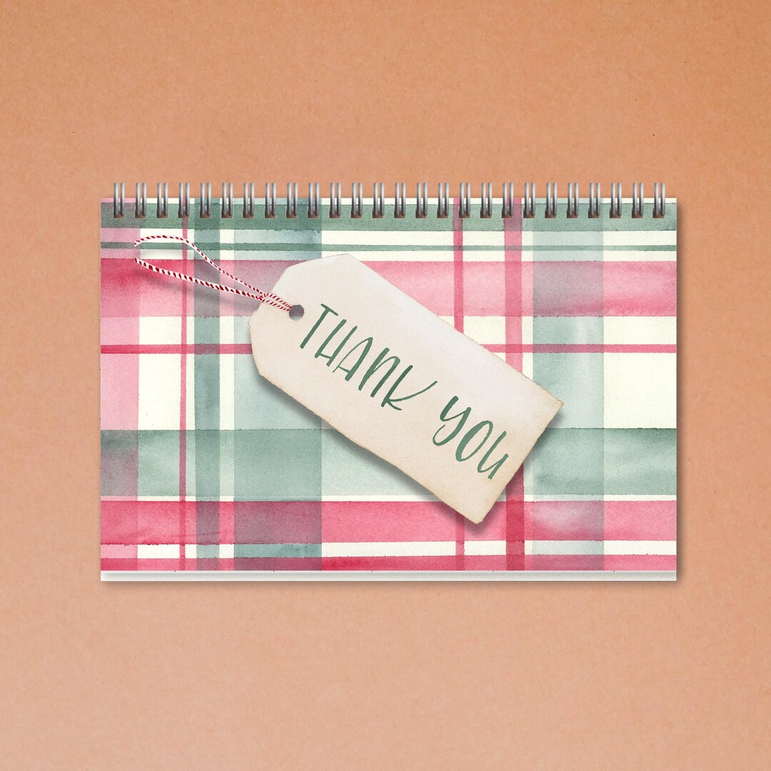 Thank You Note Log Notebook Thank You Note Record Christmas - Etsy