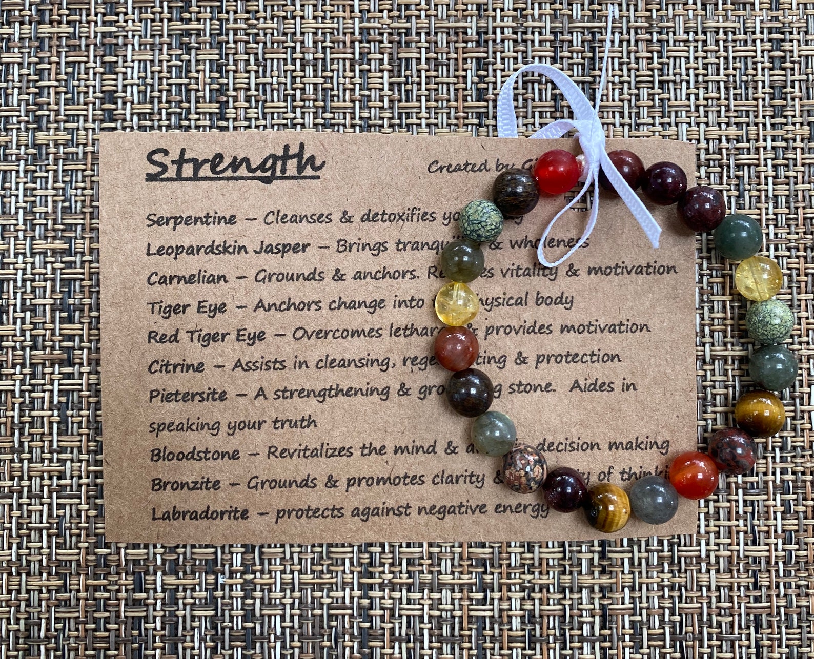 Strength Crystal Bracelet - Etsy