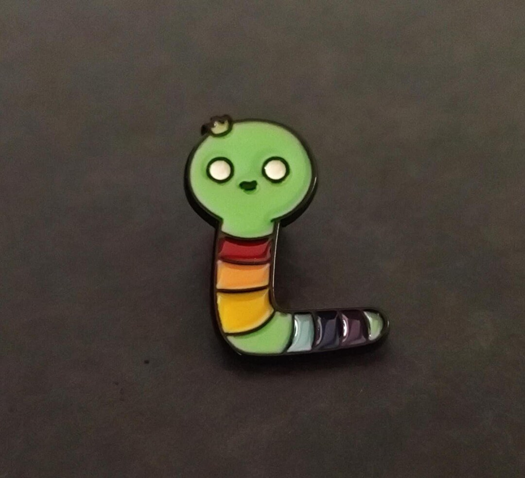 Pin's Earthworms Rainbow Enamel Alfiler Spillette Stift Rainbow ...