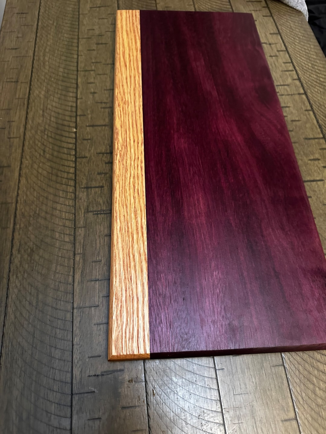 Red Oak and Purple Heart Cutting Board - Etsy