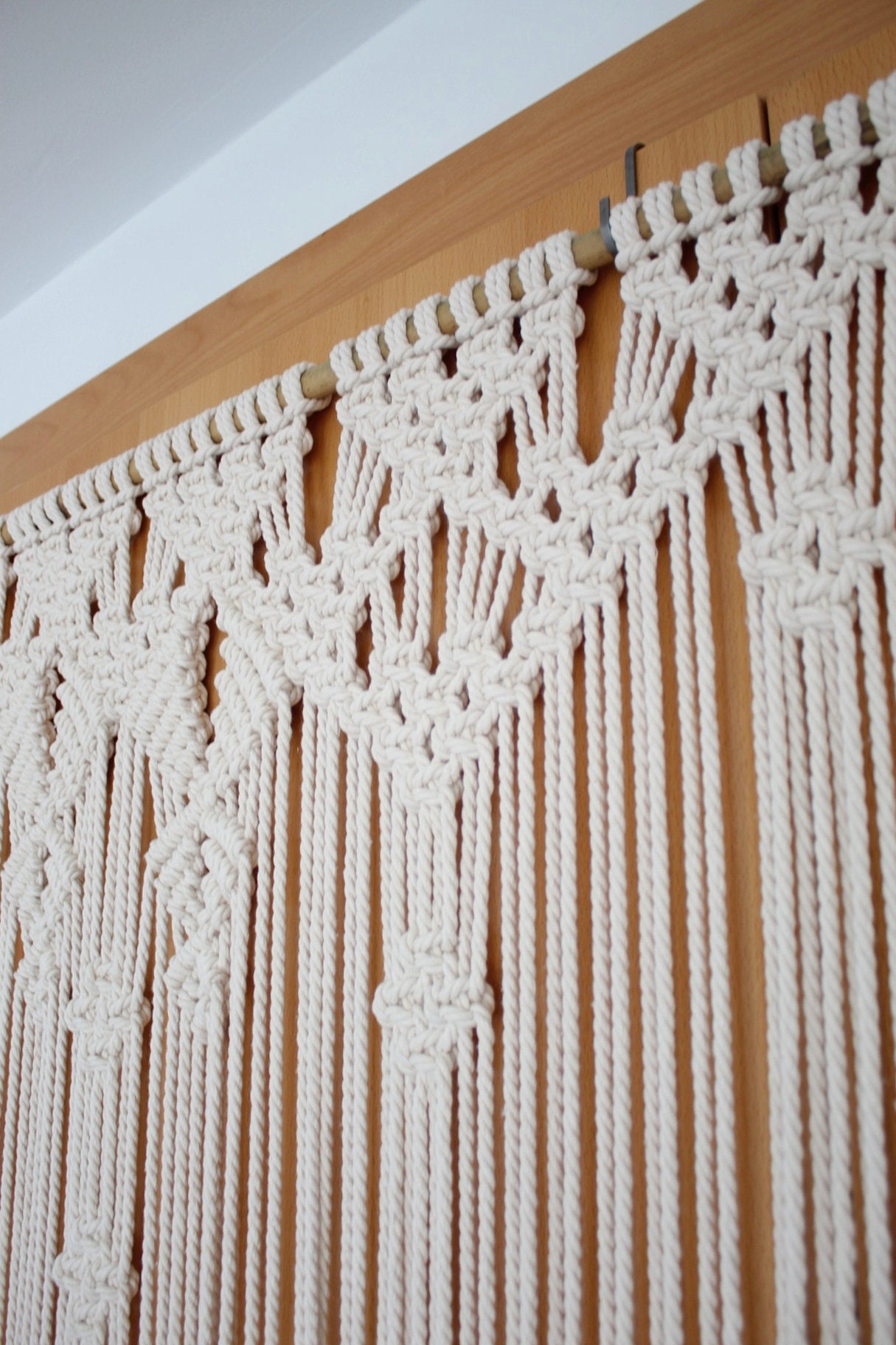 Cortina de macramé, cortina boho, decoración hogar boho, decoración ...
