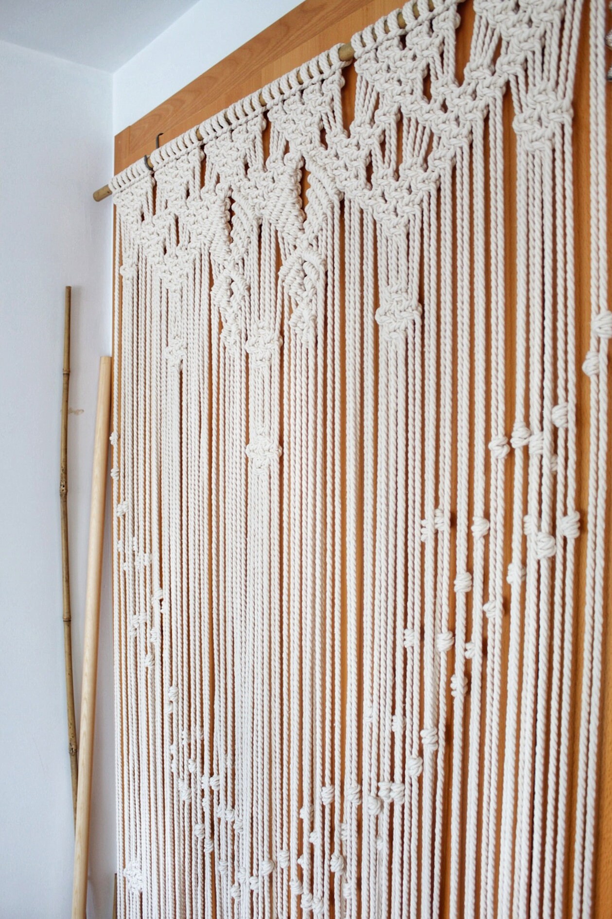 Cortina de macramé, cortina boho, decoración hogar boho, decoración ...