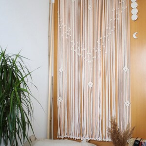 Cortina de macramé, cortina boho, decoración hogar boho, decoración ...