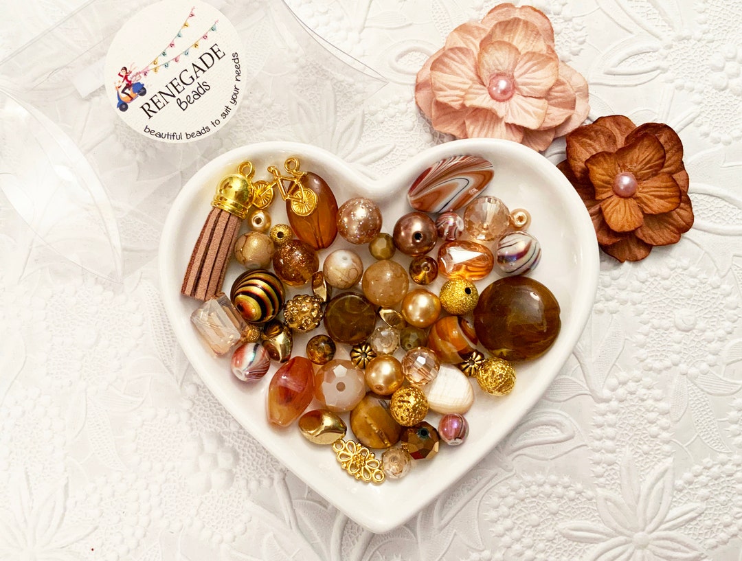 Bead Kit, Toffee Popcorn, Bead Mix, DIY Bead Supplies, Jewellery Making ...