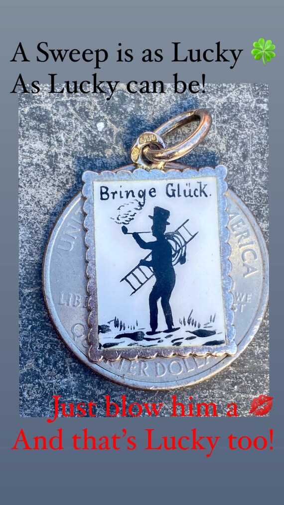 Vintage , Good Luck, Bringe Gluck , Chimney sweep, en… - Gem